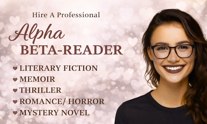 Alpha, beta read sci fi romance mystery horror dark fantasy thriller ...