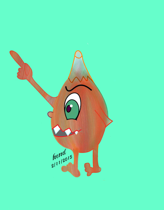 Draw any cartoon object character by Hendgh | Fiverr