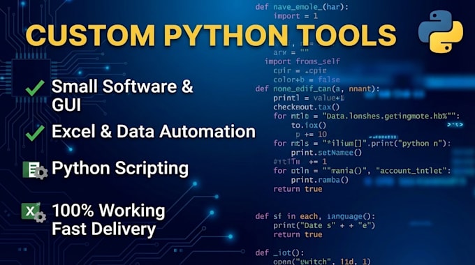 Create custom python scripts and small software for you by ...