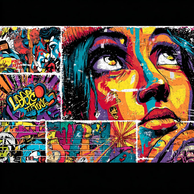 Create custom graffiti art designs murals and wall arts by Waneomingo ...