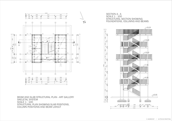 Draft structural autocad plans paving, beams and slabs by Andjelikam ...