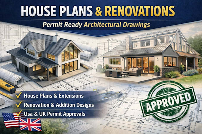 Do house plan and renovation drawing permit ready architectural plan by ...