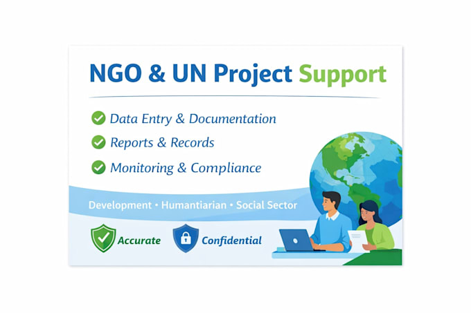 Assist ngo and un development projects by Digitaltaskhubb | Fiverr