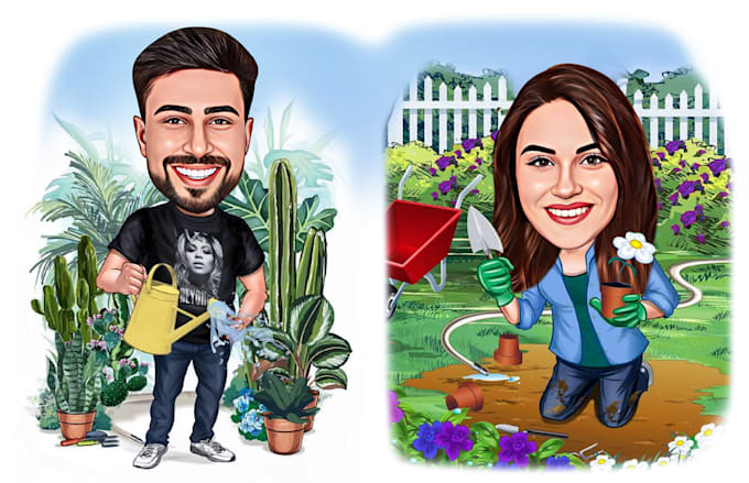 Eine realistische karikaturzeichnung im cartoon-stil für dich erstellen
