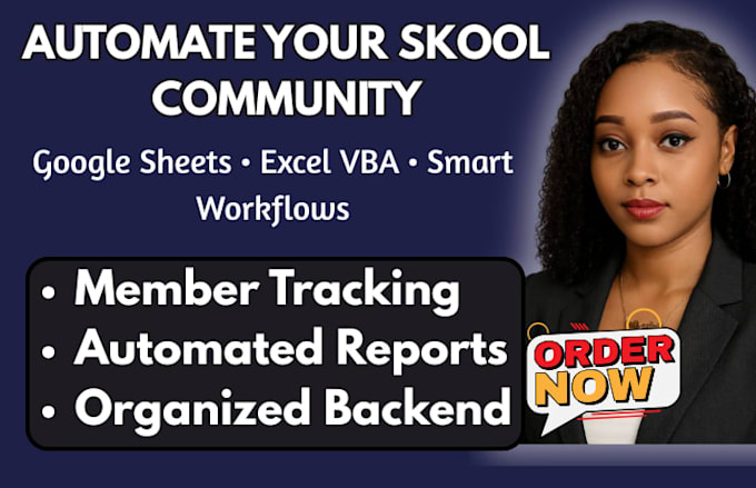 Automate skool online community with google spreadsheet workflow excel ...