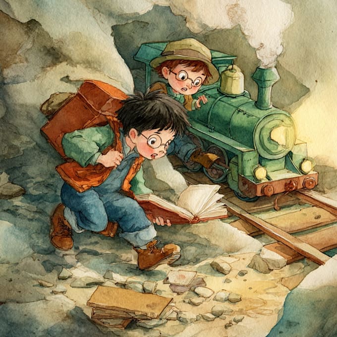 Children story book illustration watercolor by Tenisarson | Fiverr