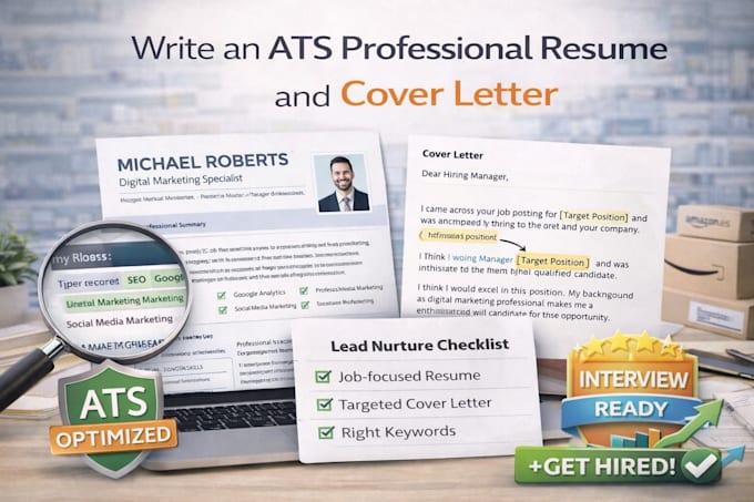 Write an ats professional resume and cover letter by Emmanueldavis01 ...