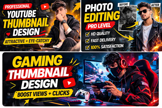 Design attractive youtube thumbnail, instagram post and logo by ...