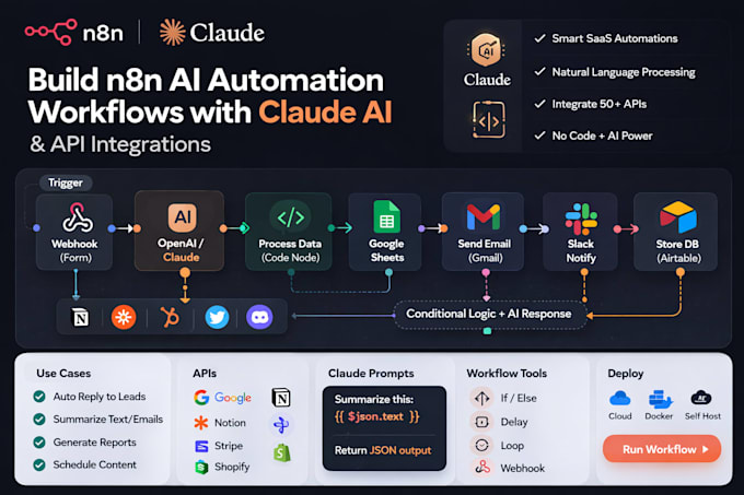 N8n ai automatisierungs-workflows mit claude ai und api-integrationen ...