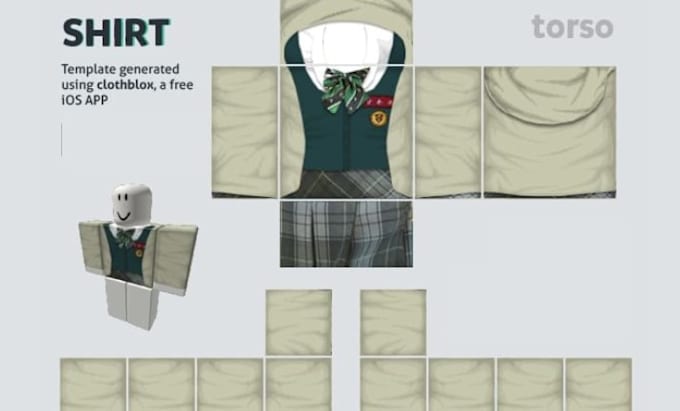 Design custom roblox clothing template roblox outfits roblox shirt ...