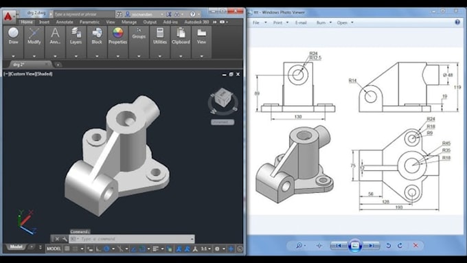 Create autocad drafting, mechanical prototyping, 3d printing for ...