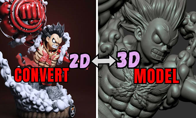 Converter imagens 2d em modelos 3d, arquivos stl para impressão 3d ...