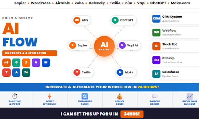 Build ai chatbot ai voice agent automation using flow gpt chatgpt n8n ...