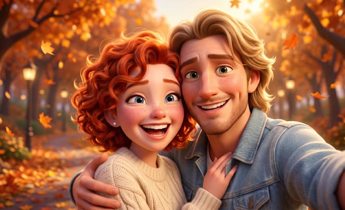 Transform your photo into a stunning disney pixar style cartoon image ...
