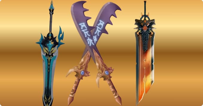 Do 3d model 3d sword 3d cosplay 3d gun prop printing by Bennettlee45 ...