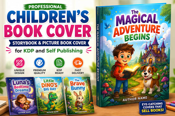 Design childrens book cover, storybook cover and picture book cover for ...