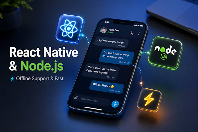 Build a real time chat app in react native and nodejs by Inaamrathore ...
