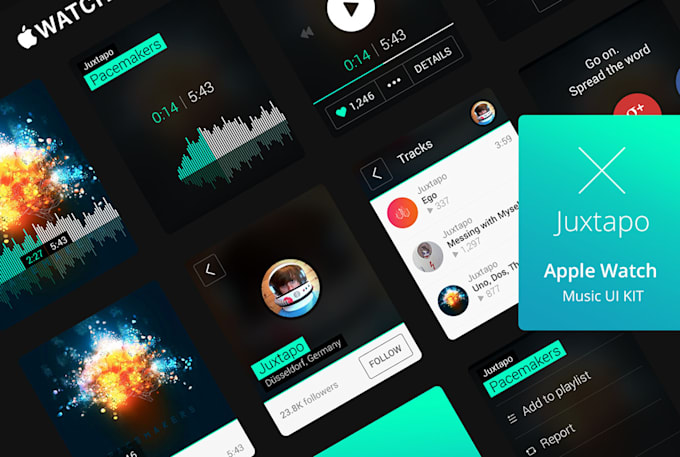 Give you this apple watch ui kit by Lifelikeux | Fiverr