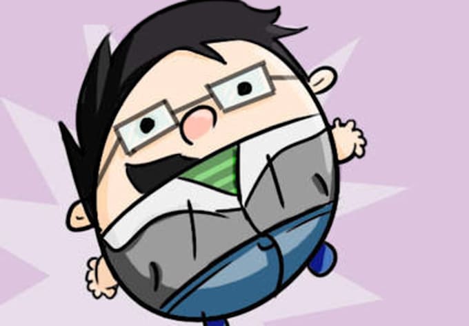 Draw a funny round cartoon caricature of anyone by Cartoonme | Fiverr