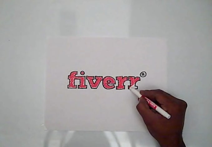 Record a stopmotion speed drawing animation video of your company logo ...