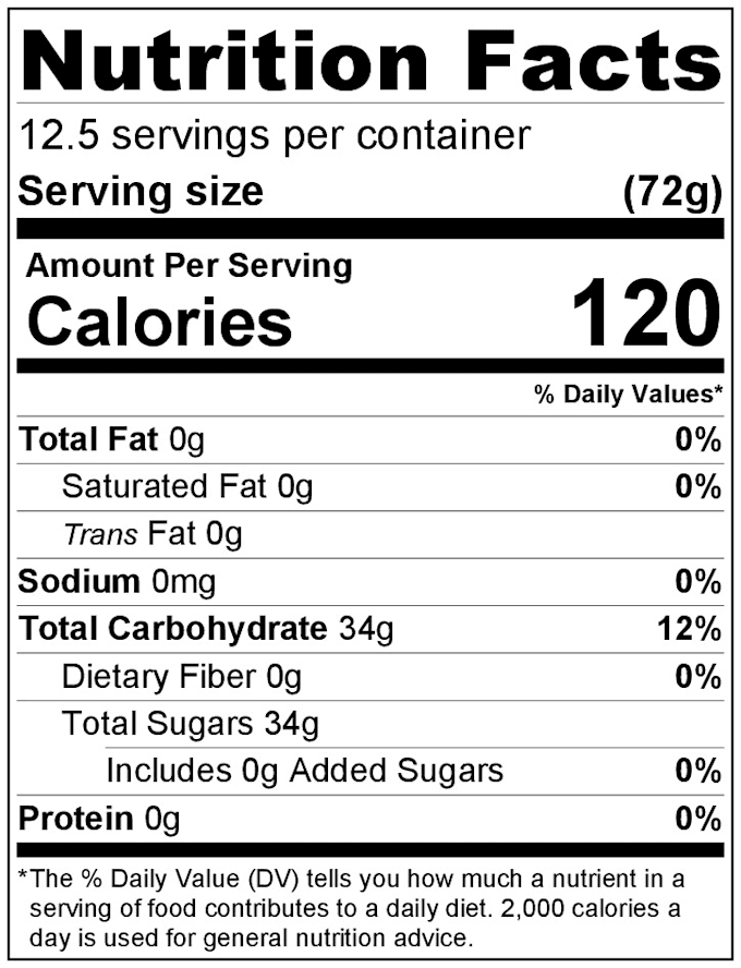 Create a nutrition fact table nft for your food product by Drohde | Fiverr