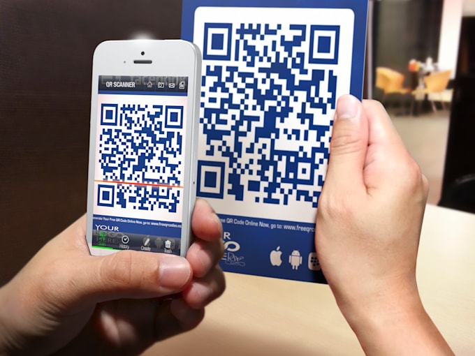 Create a social media qr code poster by Photoshopworks | Fiverr