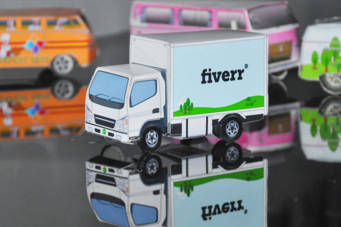 Make a papercraft truck with your style by Papergo | Fiverr