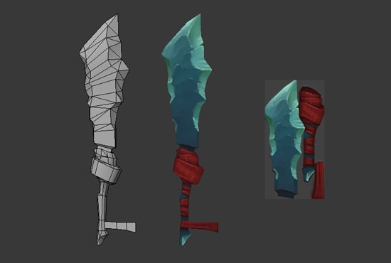 Make a professional hand painted low poly 3d model for games by ...