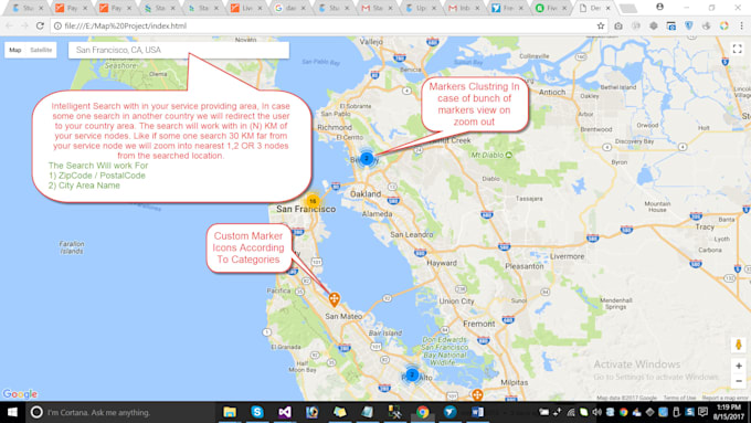 Do any custom work for google maps api v3 by Sundas_ | Fiverr