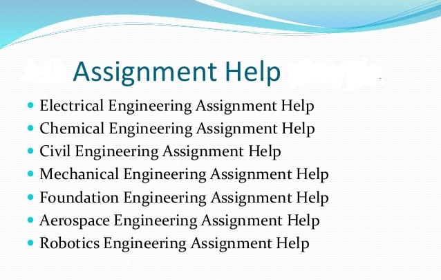 Make assignments and reports related to engineering especially ...