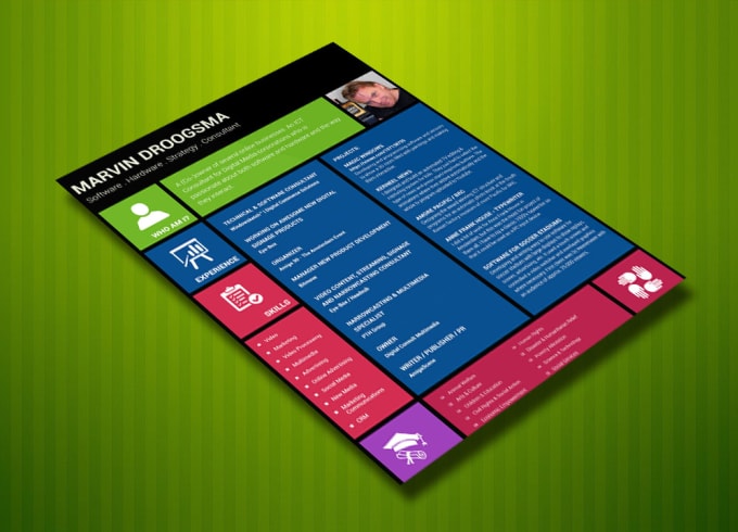 Create your metro tiles resume by Cipher | Fiverr