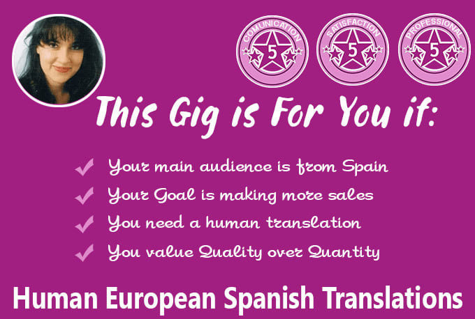 Translate to spanish, professional translation service by Roxita | Fiverr