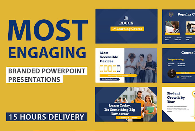 Design engaging powerpoint presentation by Skilledindian | Fiverr