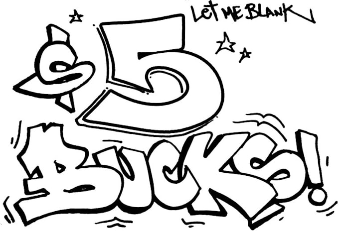 names in graffiti coloring pages