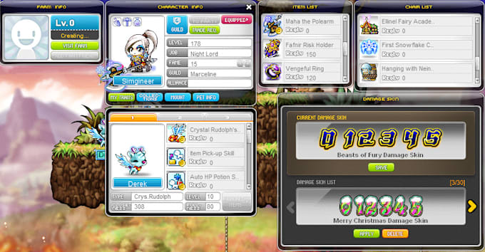 Collect maplestory etc items, herbs, ores by Skaterpiggyc | Fiverr