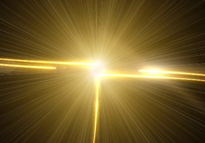 3d logo reveal for your website or business with golden orbs and lights ...