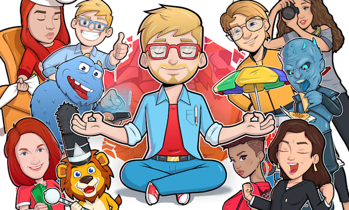 Create custom cartoon character designs for any project by Lovepixels ...