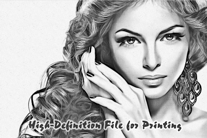 Draw a beautiful pencil sketch drawing from your photo by Techm8 | Fiverr