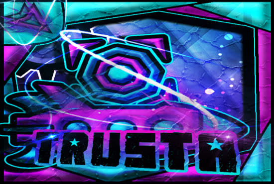 Make a geometry dash profile picture for you by Viprione1 | Fiverr