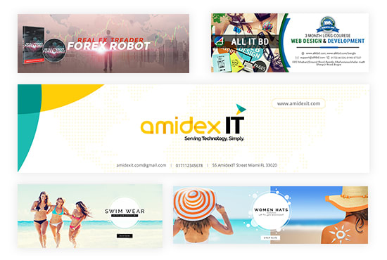 Design professional creative web banners, headers,banner ads by Nazmul ...