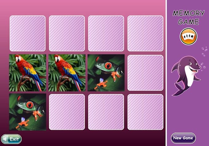 Create a great memory game for children, speaking to your child using ...