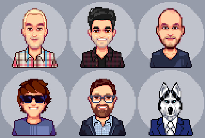 Create a low res pixel art portraits by Arveyyudi | Fiverr