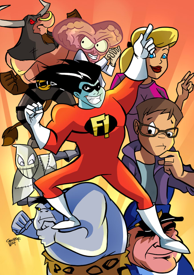 Draw anything as cartoon character by Georgewolfart | Fiverr