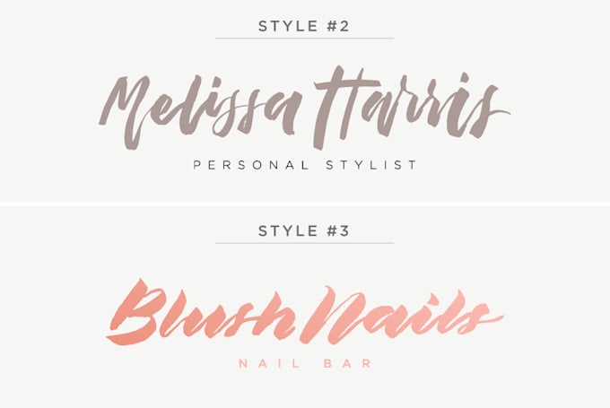 Design a handmade brush calligraphy logo by Studionib | Fiverr