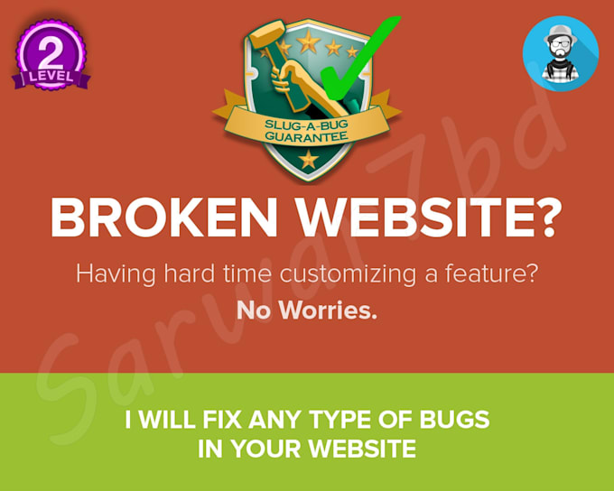 Fix Your Html Css Javascript Wordpress Bugs Or Errors By Sarwar7bd 7863