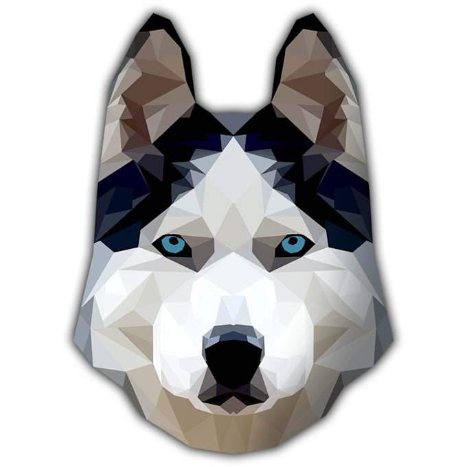 Create an abstract animal face logo for you by Thehuskie | Fiverr