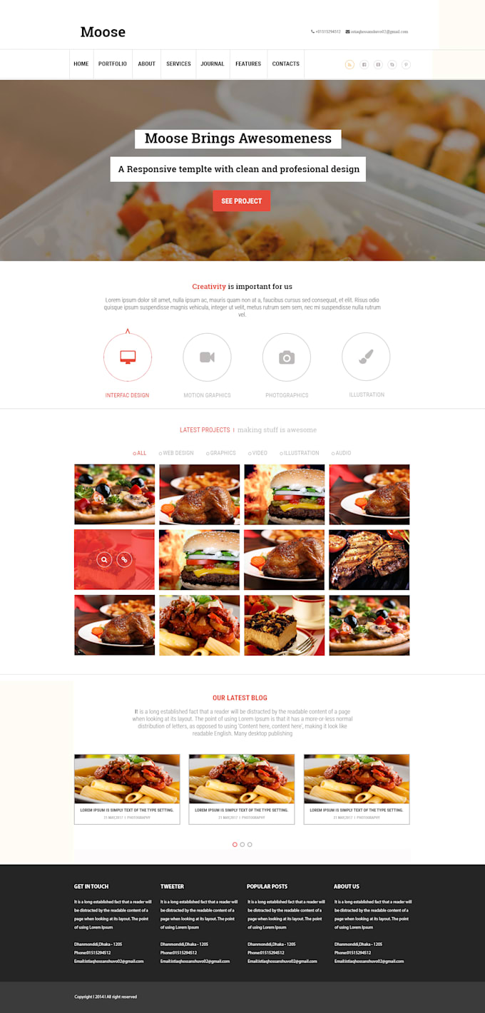 Design a modern and catchy website template by Istiaq_hossan | Fiverr