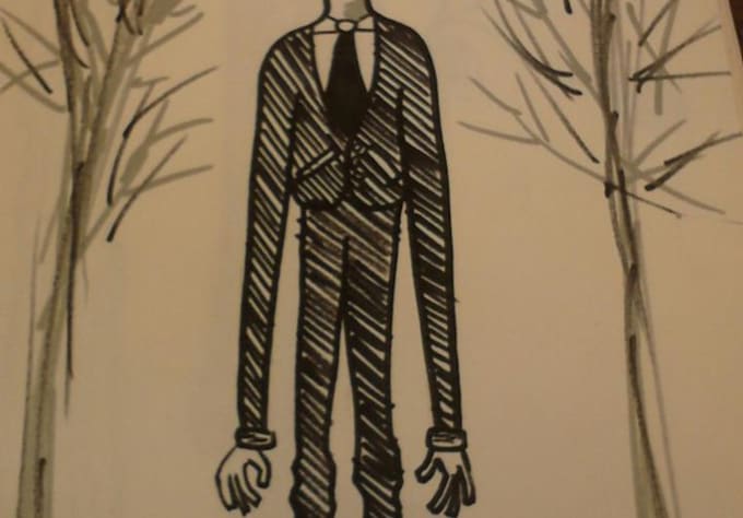 Draw slender man for you by Calicalicokitty | Fiverr