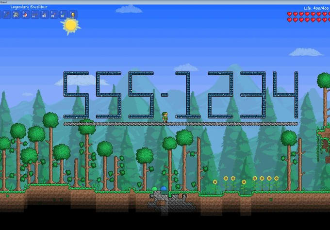 Write your message using bricks in terraria by Celestus | Fiverr