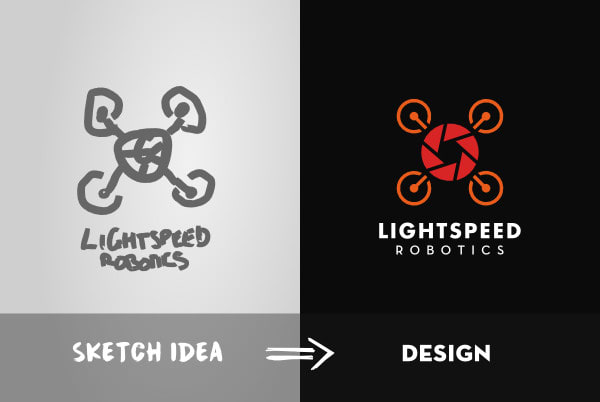 Turn your sketch idea into a professional logo by Adamamin | Fiverr